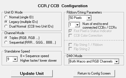 Configuring Units