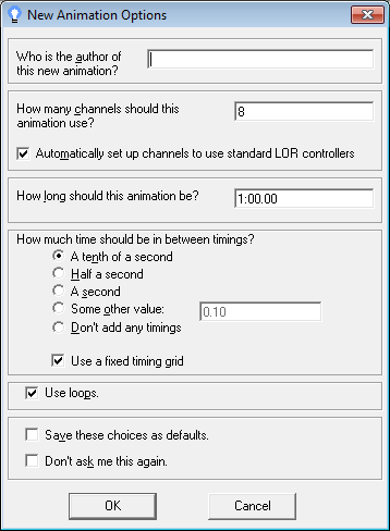 The New Animation Dialog