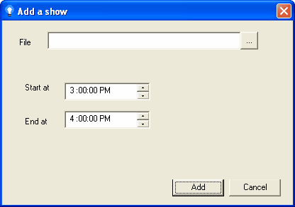 Schedule Editor