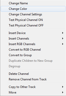 Channel and RGB Channel Buttons' Popup Menus